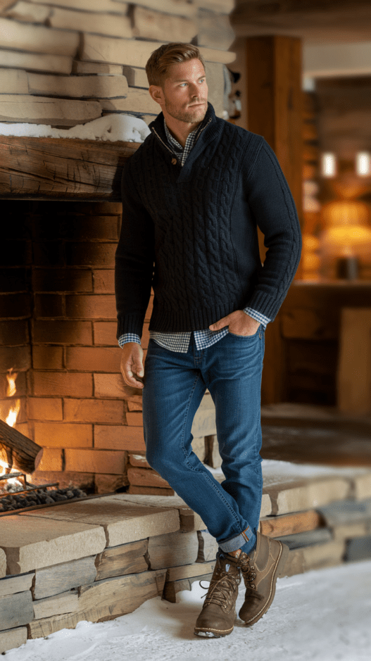 20 Stylish Winter Travel Outfit Ideas for Men