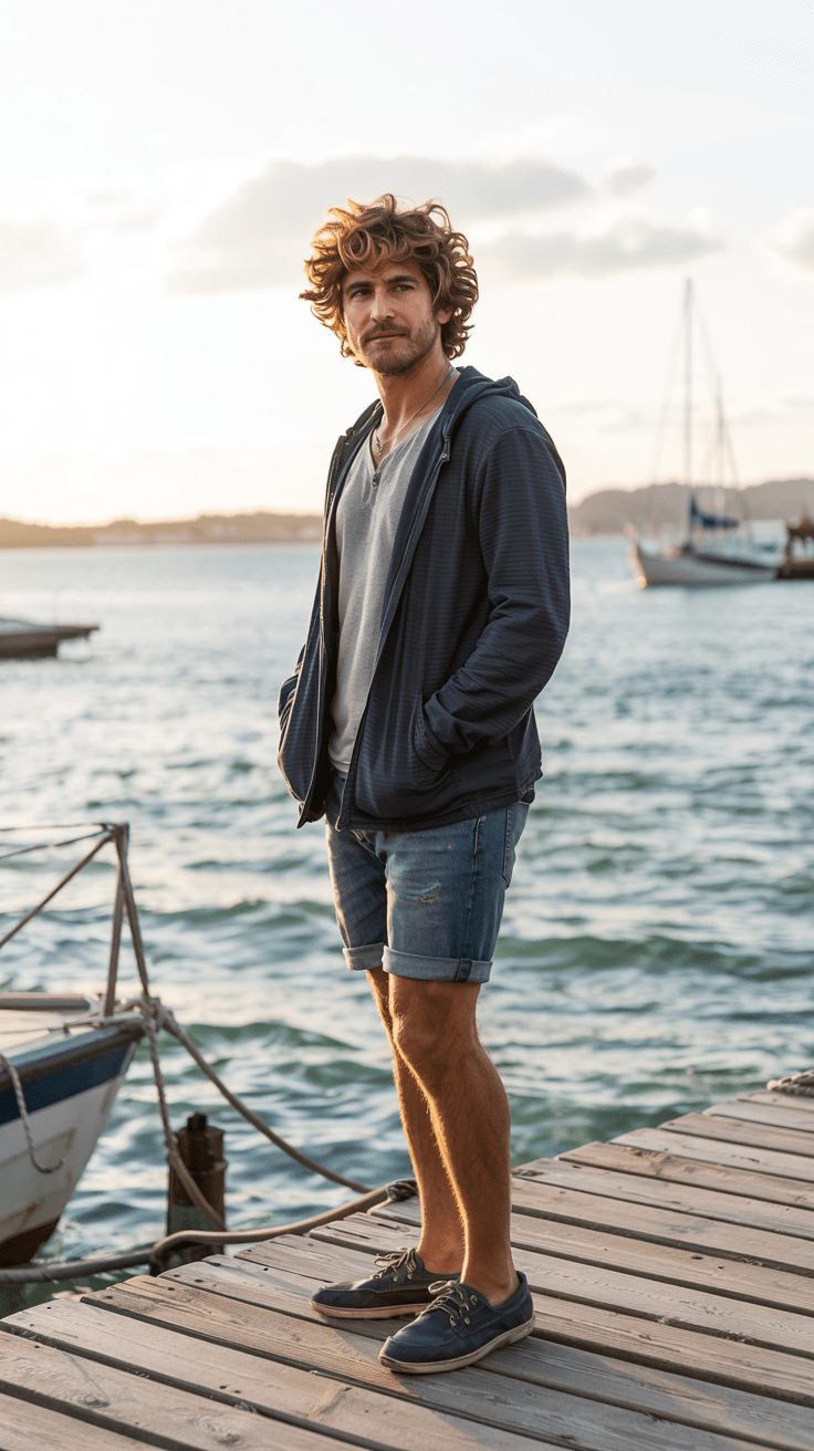 23 Jean Shorts Men Outfit Ideas
