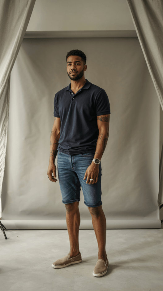 23 Jean Shorts Men Outfit Ideas