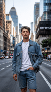 23 Jean Shorts Men Outfit Ideas